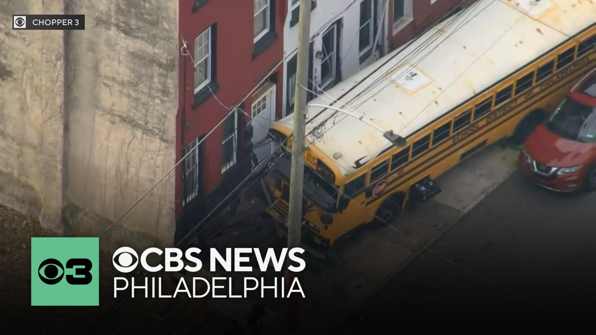 School bus crashes into rowhomes in North Philadelphia; no students ...