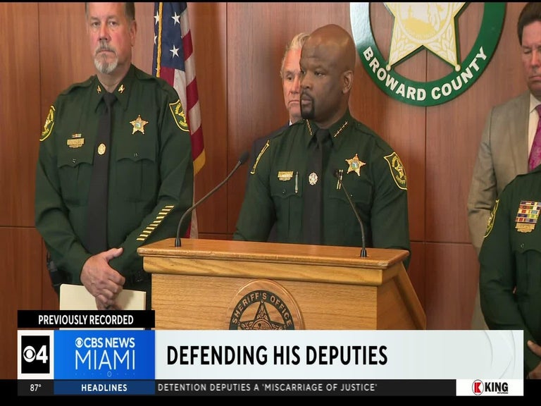 BSO Sheriff Gregory Tony calls aggravated charges against 3 detention deputies a "miscarriage of ...