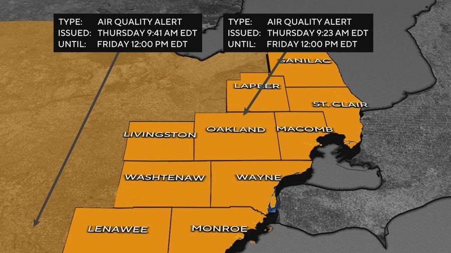 Maps show U.S. air quality and Canada wildfire smoke forecast - CBS News