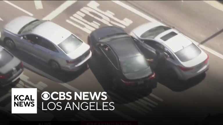 Alleged reckless driver sideswipes two vehicles while fleeing from Los Angeles police - CBS Los ...