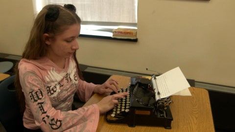 A classroom full of typewriters gets the ultimate reward — letters from ...