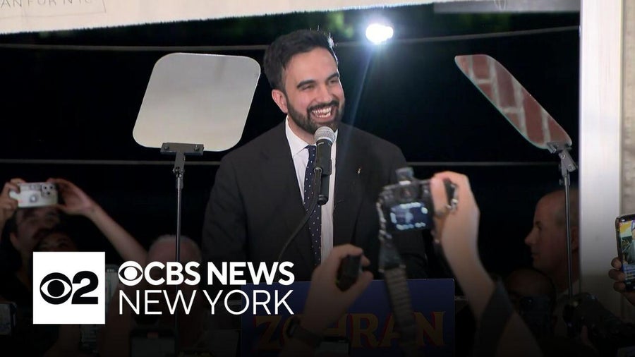 Zohran Mamdani claims victory in NYC Democratic mayoral primary in speech to supporters - CBS ...