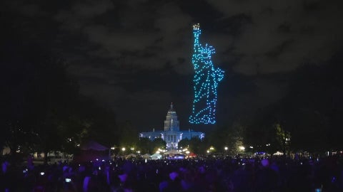 300 drones will take to the Denver sky to celebrate Indy Eve - CBS Colorado