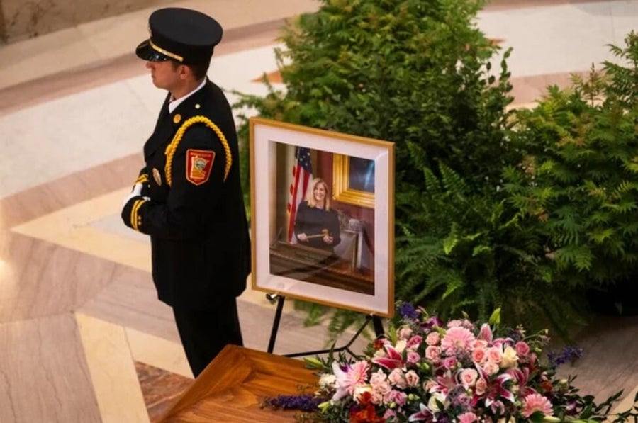 Hundreds gather for the funeral of Melissa and Mark Hortman - CBS Minnesota