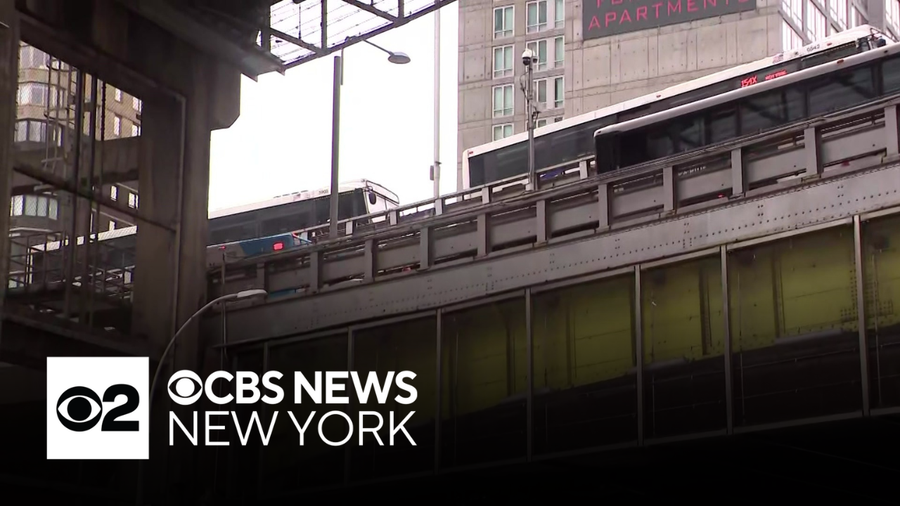 Multi-bus crash at Port Authority Bus Terminal in NYC leaves at least a dozen hurt - CBS New York