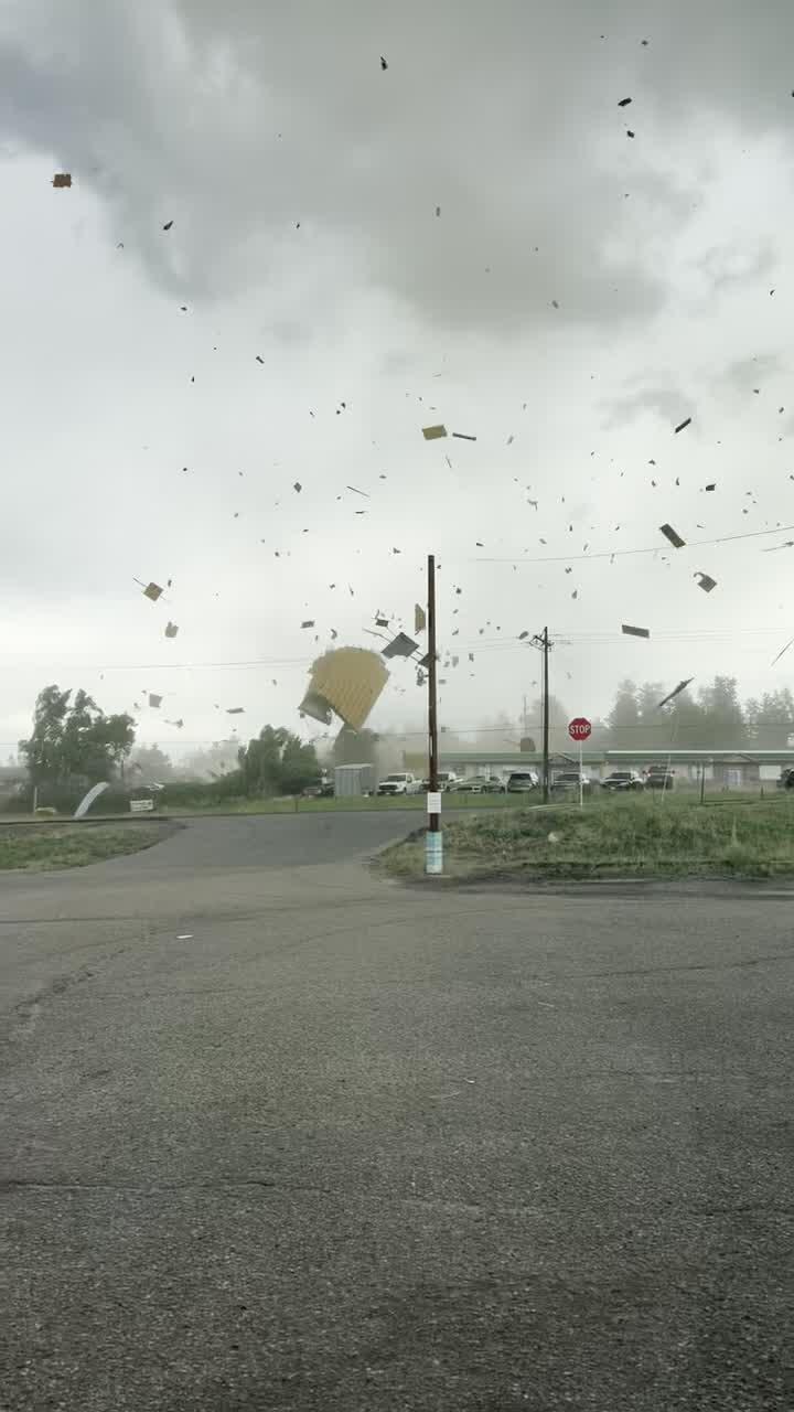 Landspout damages business buildings, tears roof in Franktown, Colorado ...