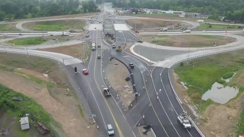 New Diverging Diamond Interchange to open in Westmoreland County - CBS Pittsburgh