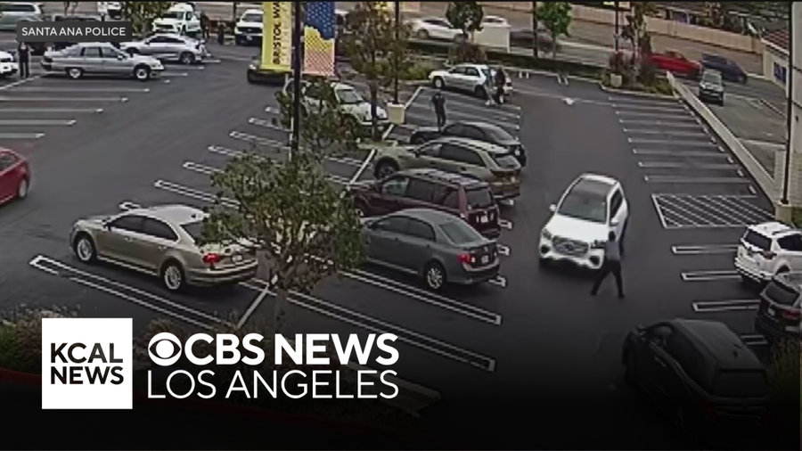 Getaway driver runs over security guard after robbery in Santa Ana ...