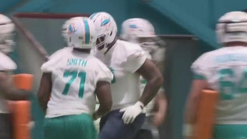 Miami Dolphins OL Bayron Matos airlifted to hospital after training ...