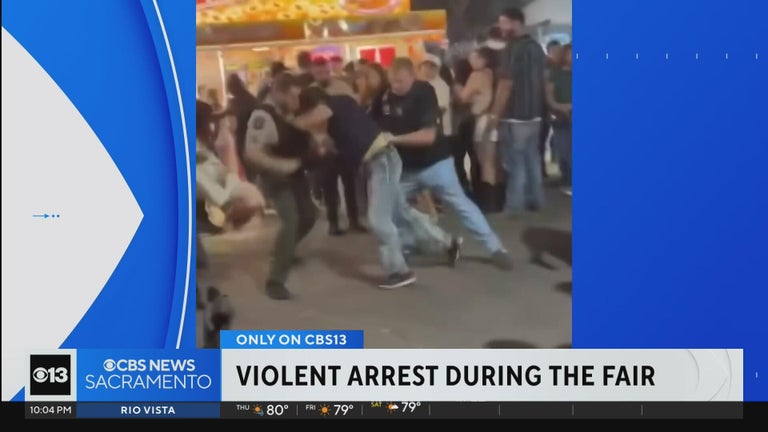 Video shows physical arrest of man at Stanislaus County Fair - CBS ...