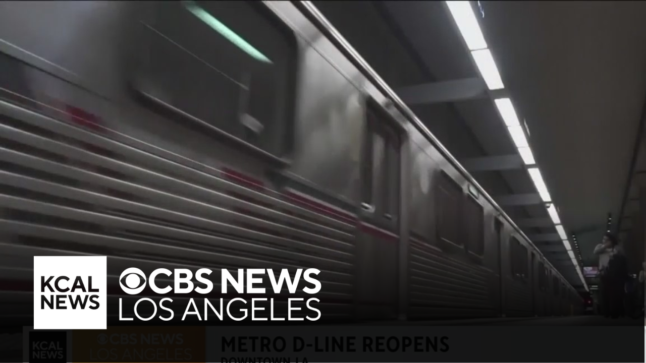LA Metro D Line reopens after 2 month closure - CBS Los Angeles
