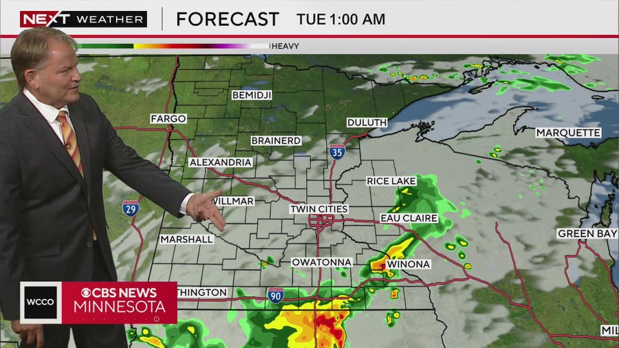 Storms with heavy rain, strong winds move through Twin Cities metro - CBS Minnesota