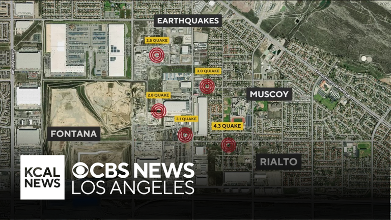 Multiple earthquakes rattle San Bernardino, Riverside counties - CBS ...