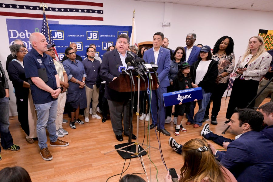 Illinois Gov. JB Pritzker, DNC Chair Ken Martin join Texas Democrats in fight against ...