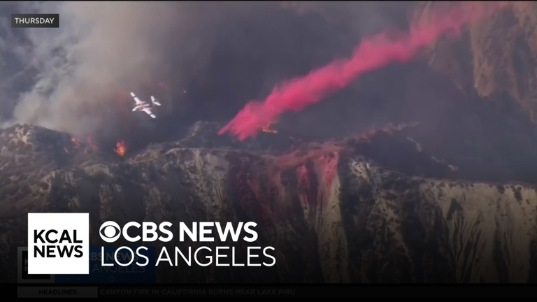 Canyon Fire in California near Lake Piru burns over 5,300 acres; all ...