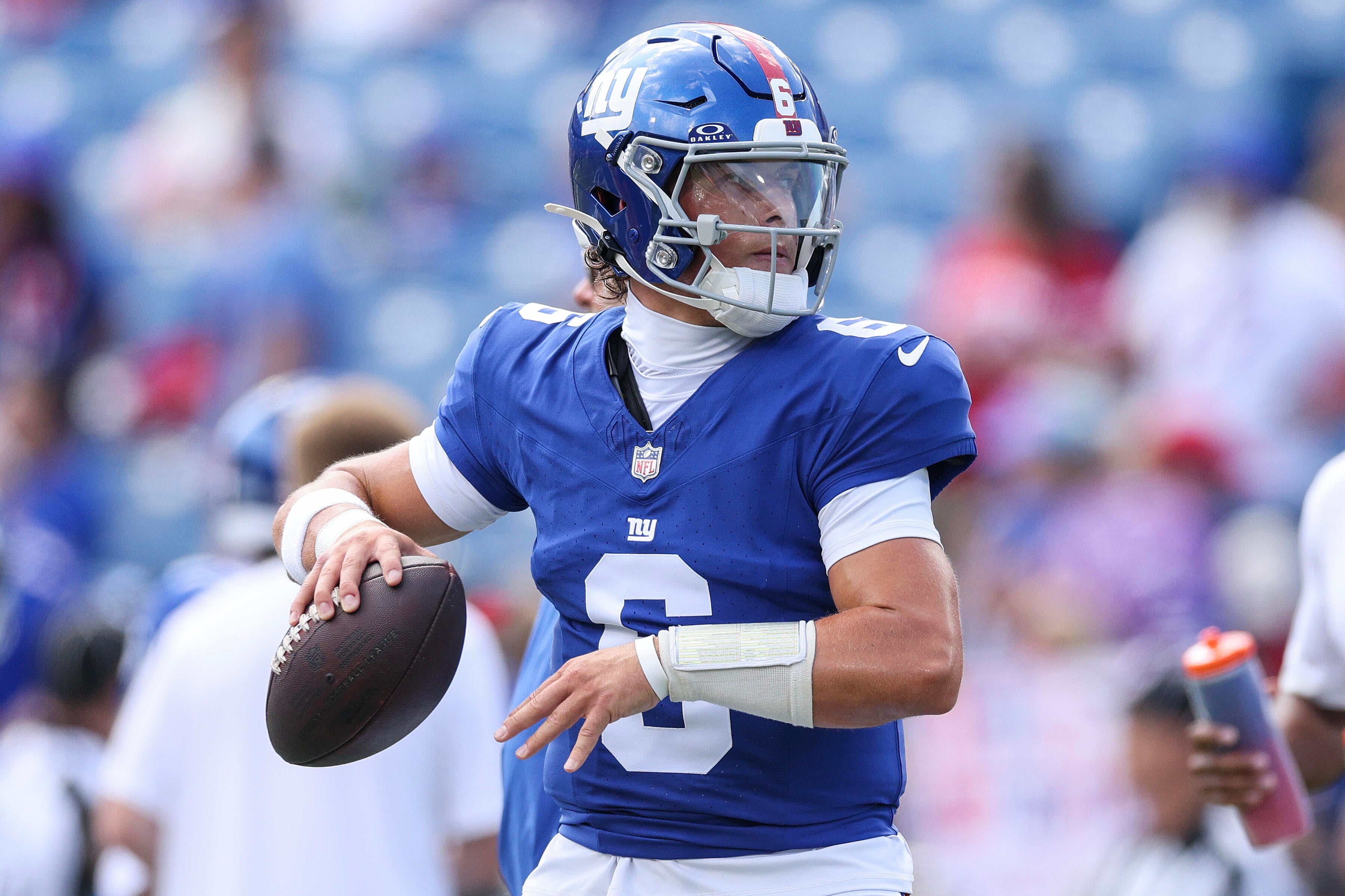 Russell Wilson, Jaxson Dart show promise in Giants' 34-25 preseason win ...