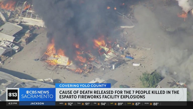 Official cause of death released for 7 killed in Esparto fireworks ...