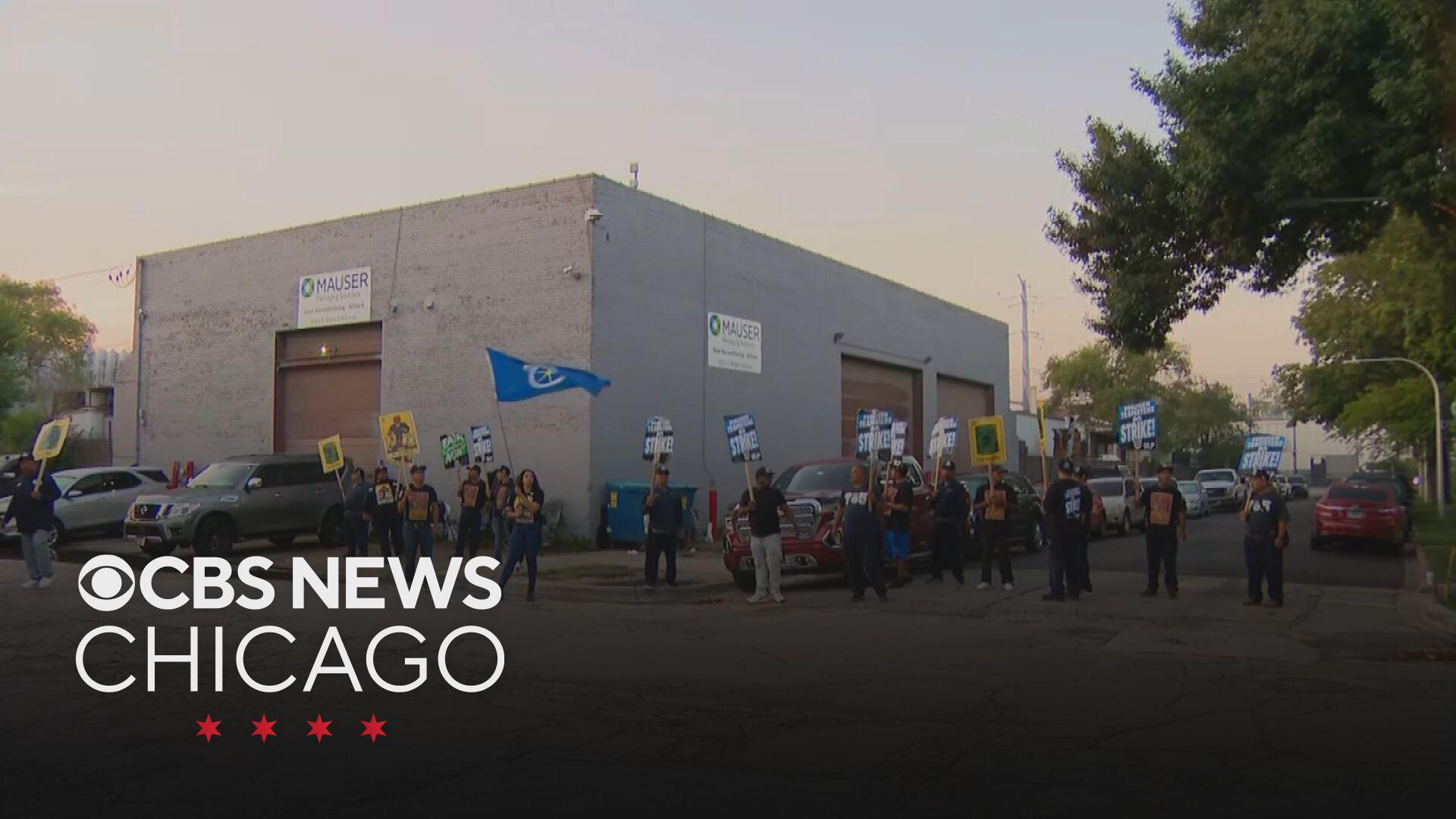 Chicago Mayor Brandon Johnson joins teamsters picket line at Mauser ...