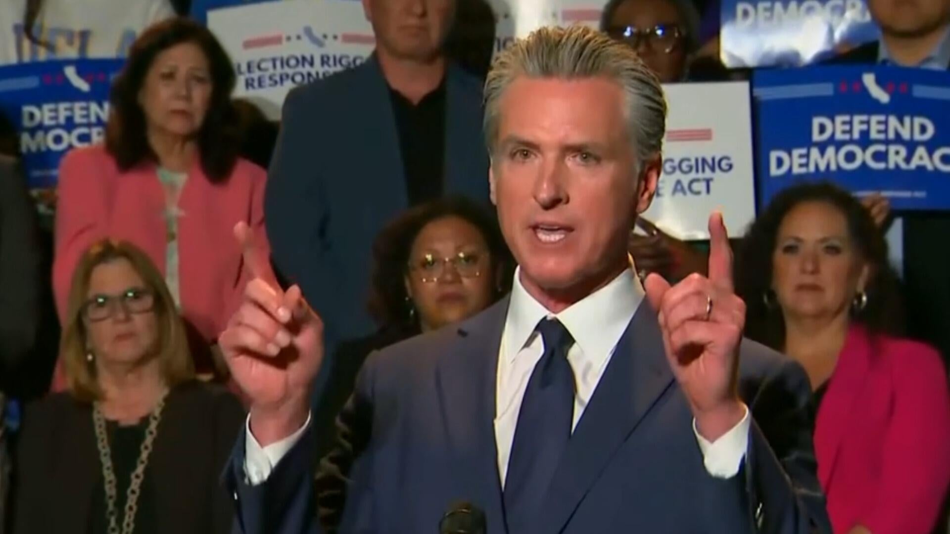 California Gov. Gavin Newsom announces redistricting effort to counter Texas GOP - CBS News