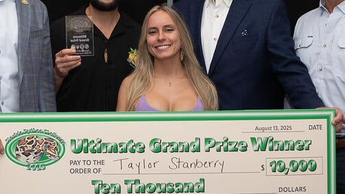 Florida woman snags $10,000 and 60 invasive snakes in record-breaking 2025 Python Challenge ...