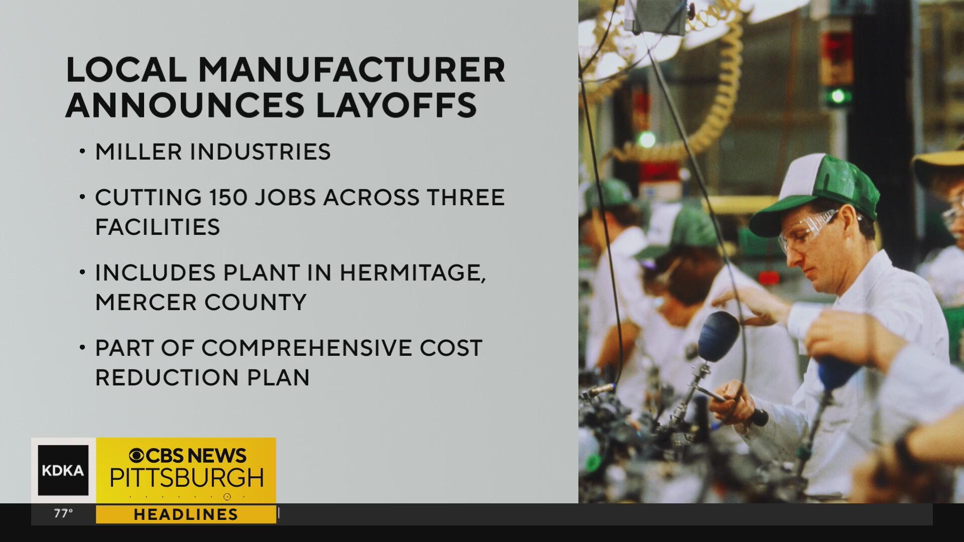 Miller Industries announces more than 100 layoffs, including at Fayette ...