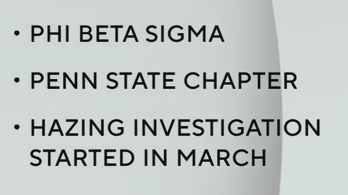 Penn State University fraternity suspended following hazing ...