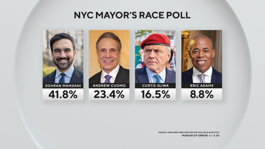 New poll in NYC mayor's race has Zohran Mamdani with commanding lead in just about every ...