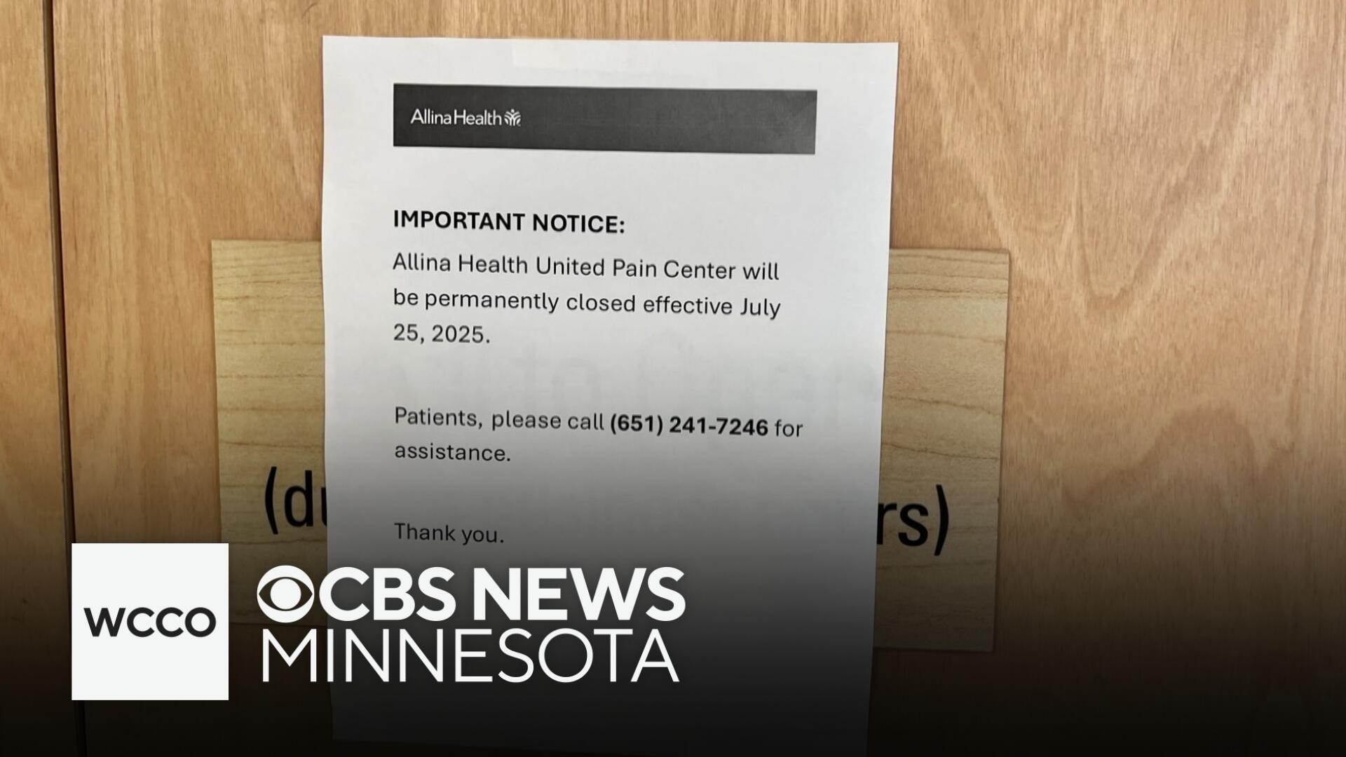 Patients frustrated after Allina Health shuts down St. Paul pain clinic ...