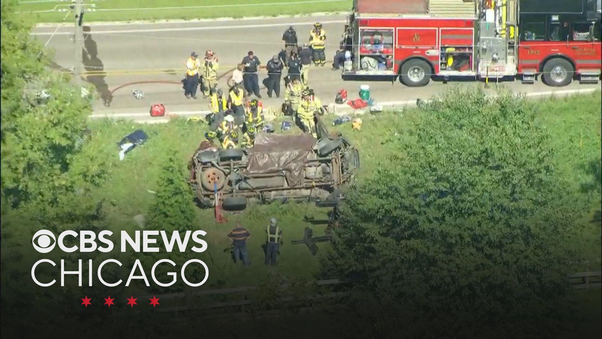 1 dead in St. Charles, Illinois rollover crash - CBS Chicago