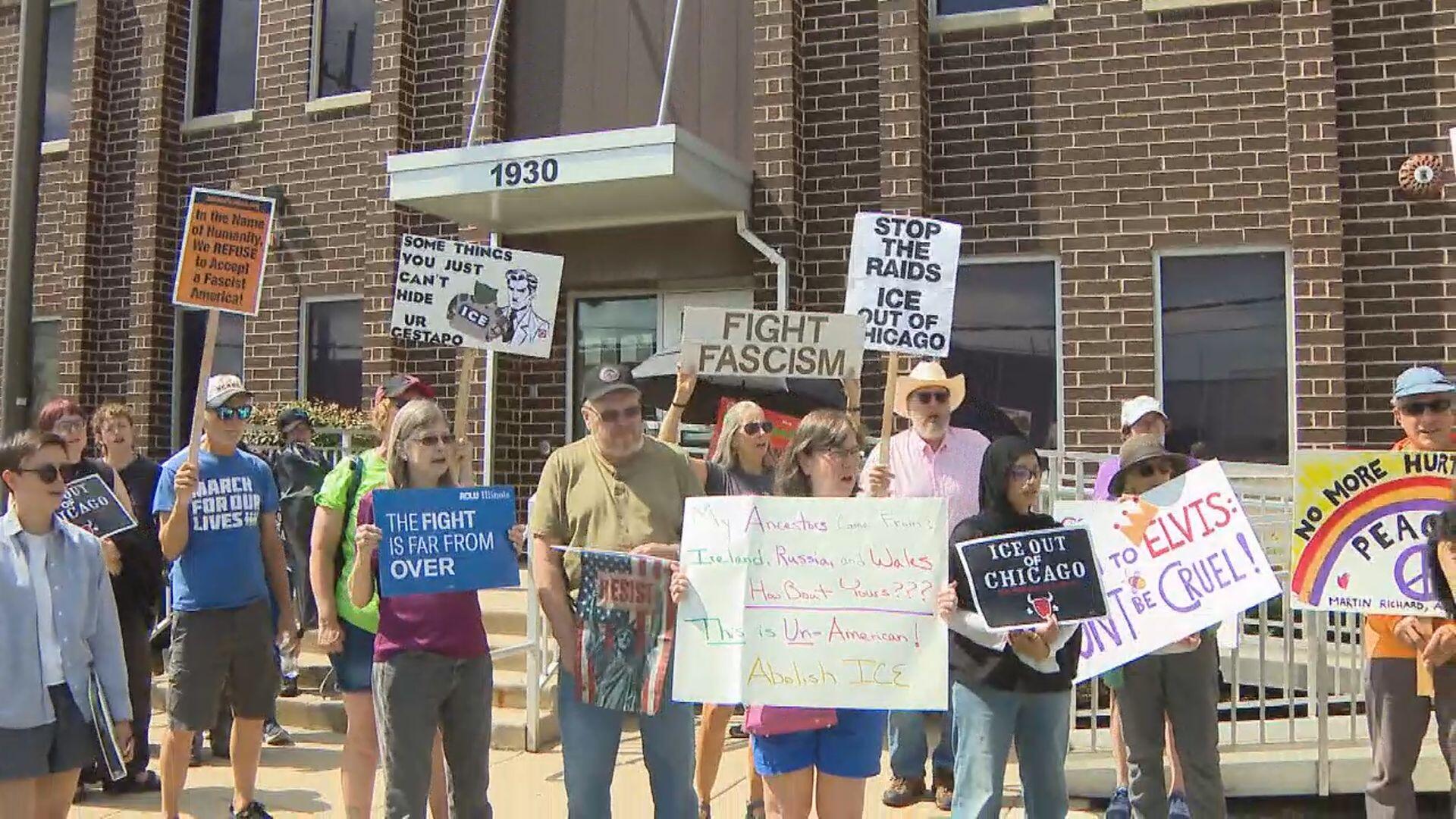 Protesters demand closure of ICE facility in Broadview, Illinois as ...