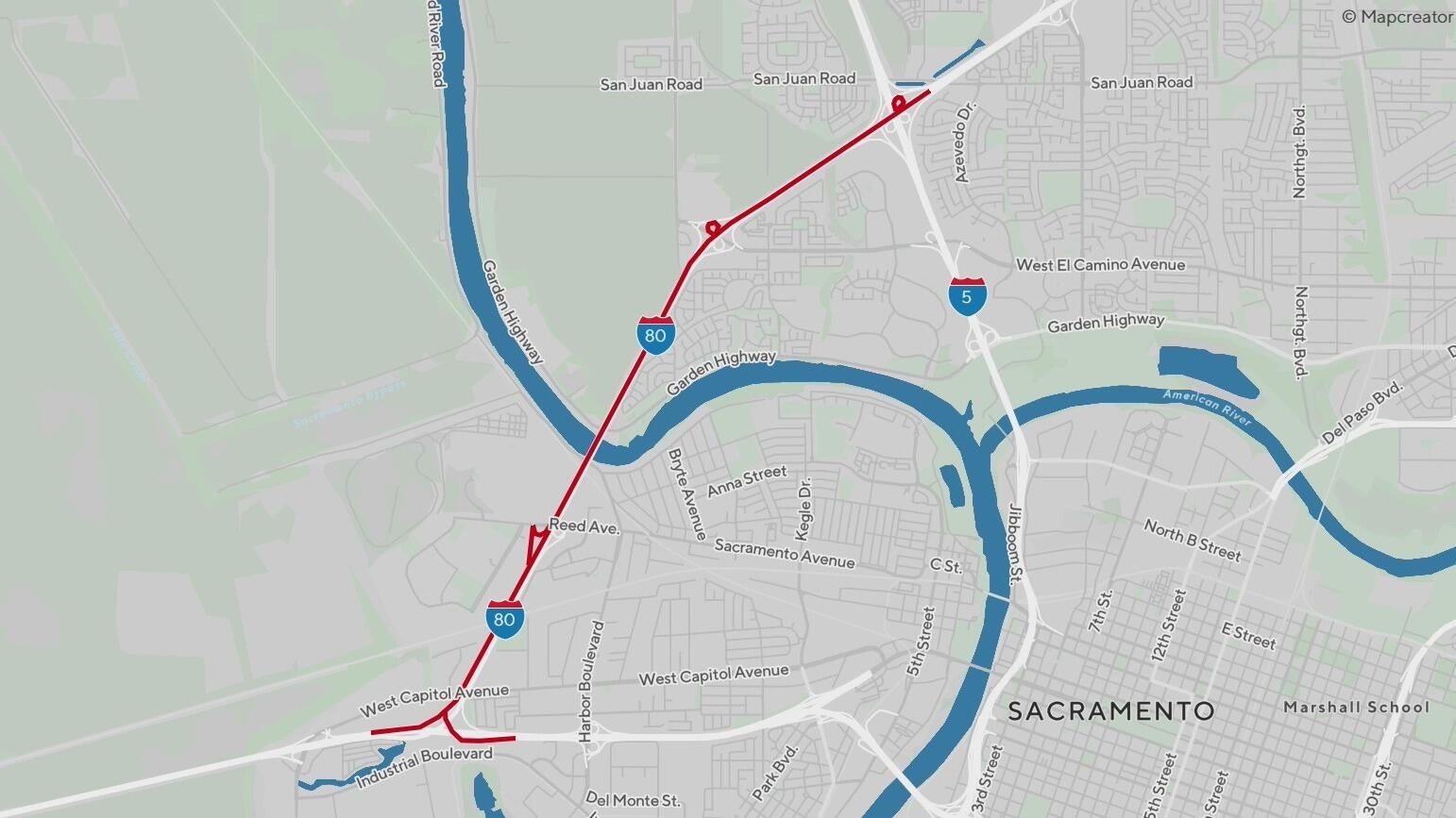 Major I-80 closures set for this weekend between Natomas, West ...