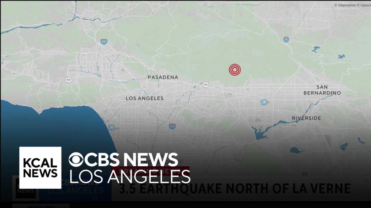 3.5-magnitude earthquake strikes near La Verne - CBS Los Angeles