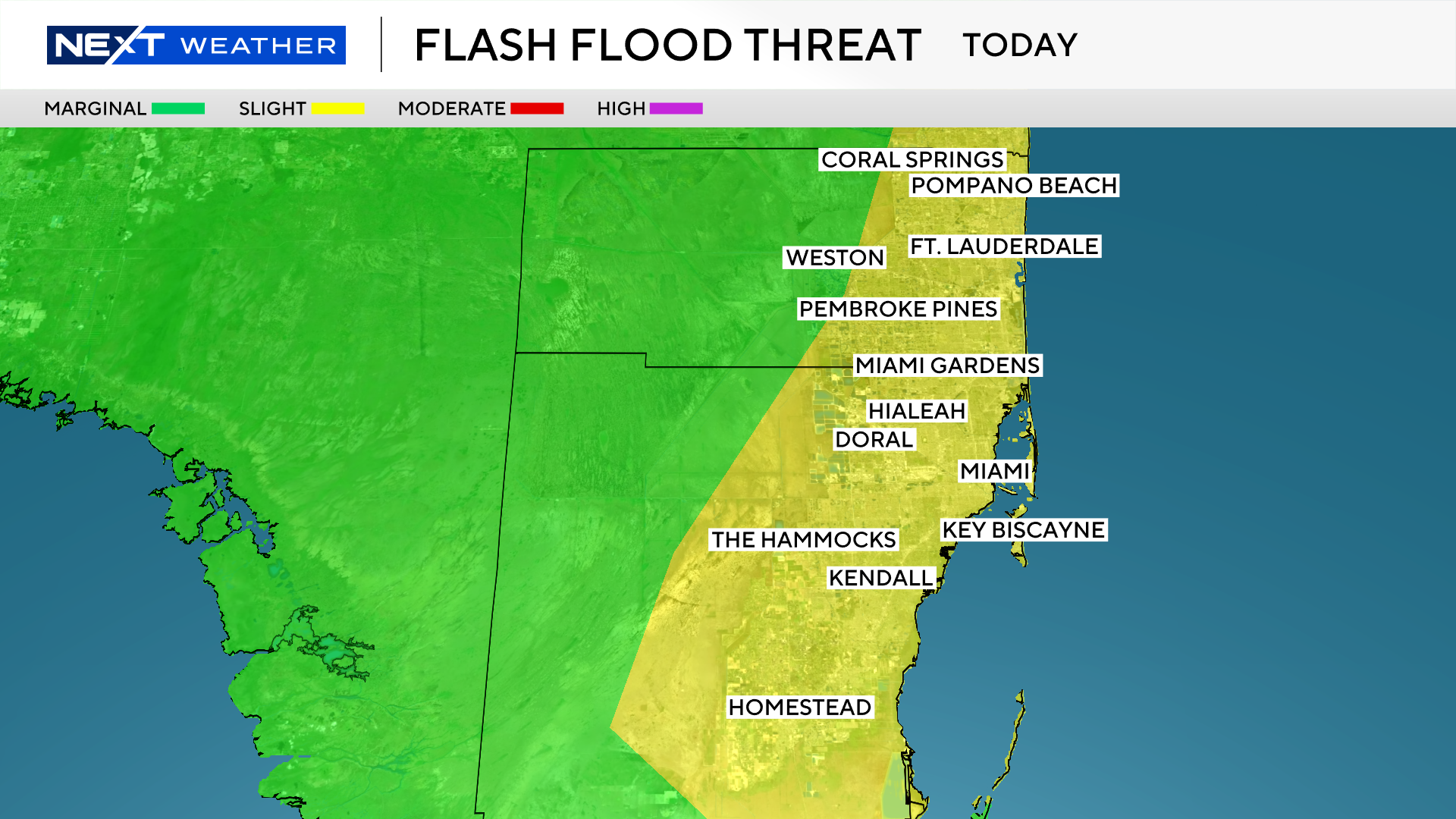 Flooding threat increases as rounds of rain, scattered storms hit South ...