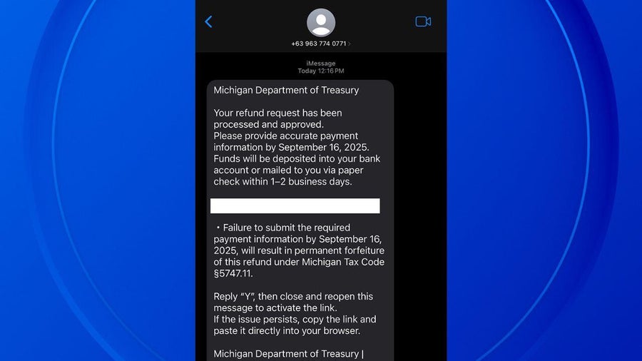 Michigan Treasury Department warns of tax refund text messaging scam ...