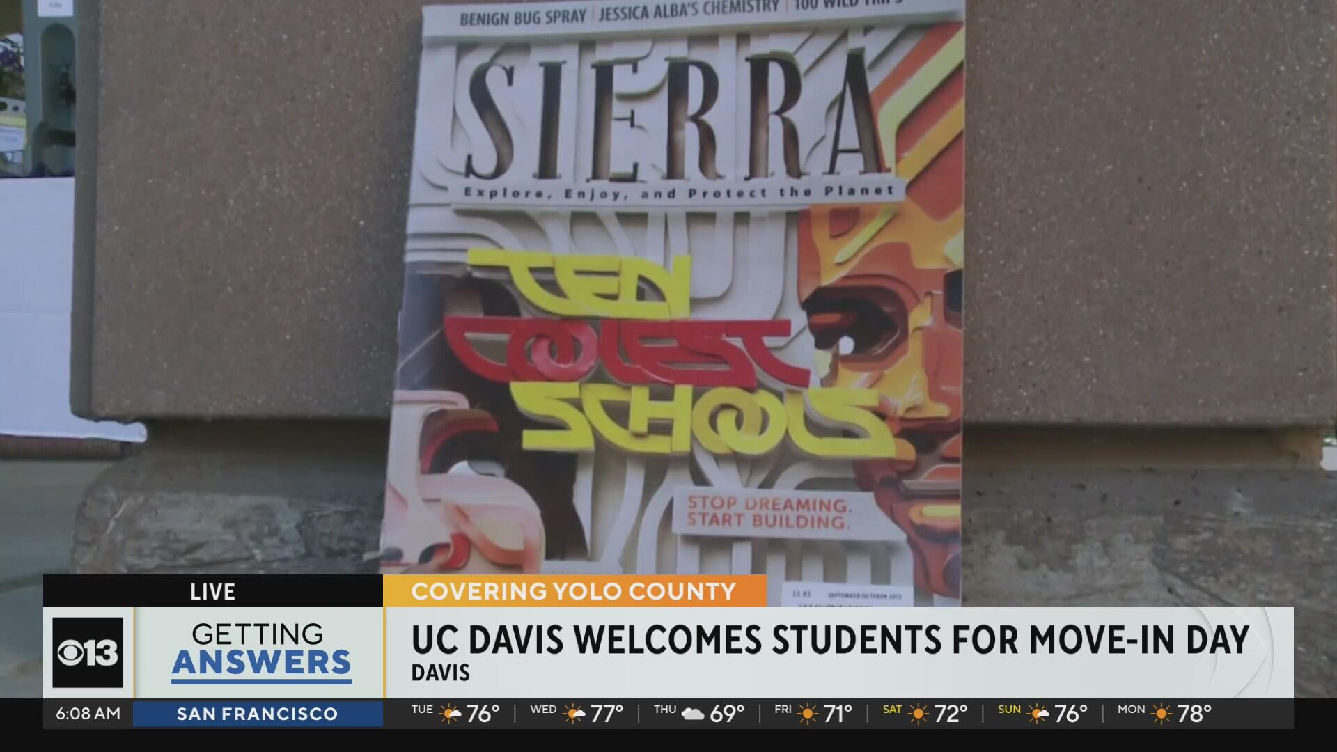 UC Davis students welcomed back to dorms on "moove-in" day - CBS Sacramento