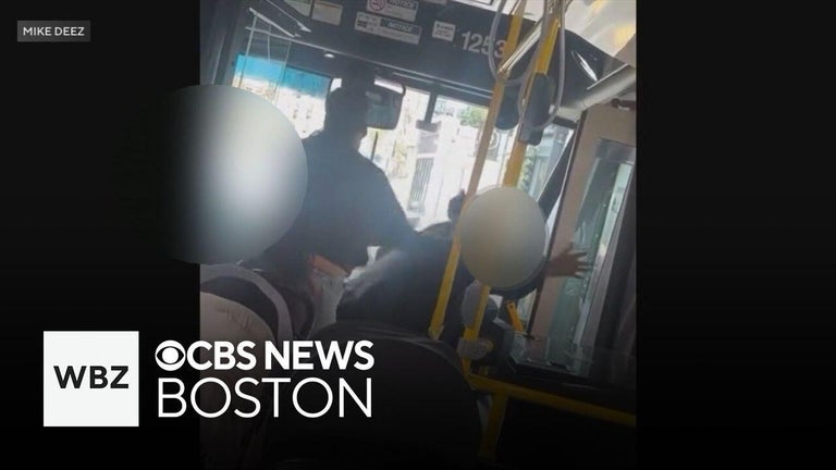 Video shows elderly woman pushed off MBTA bus in Roxbury - CBS Boston