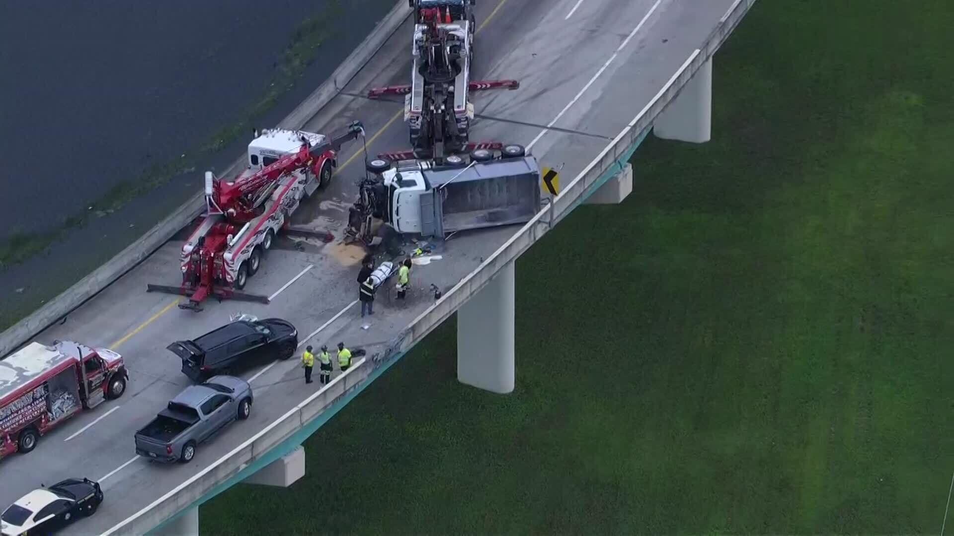 Miami Lakes man dead after dump truck rollover crash on Florida's ...