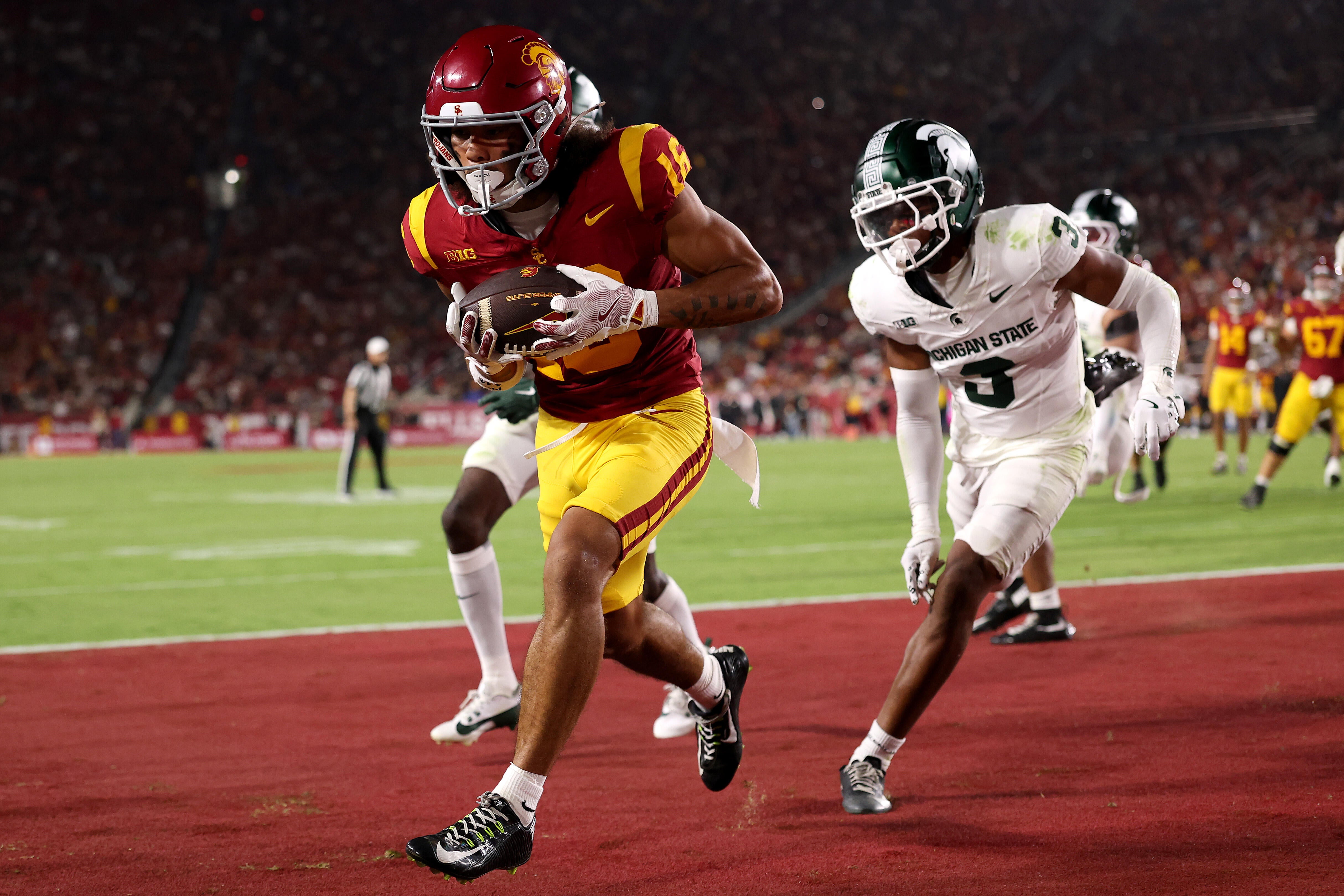 Michigan State loses first game of season to USC, 45-31 - CBS Detroit