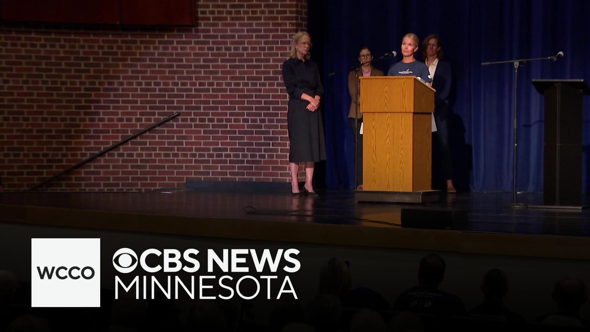 Three Annunciation Catholic School moms demand action during town hall ...