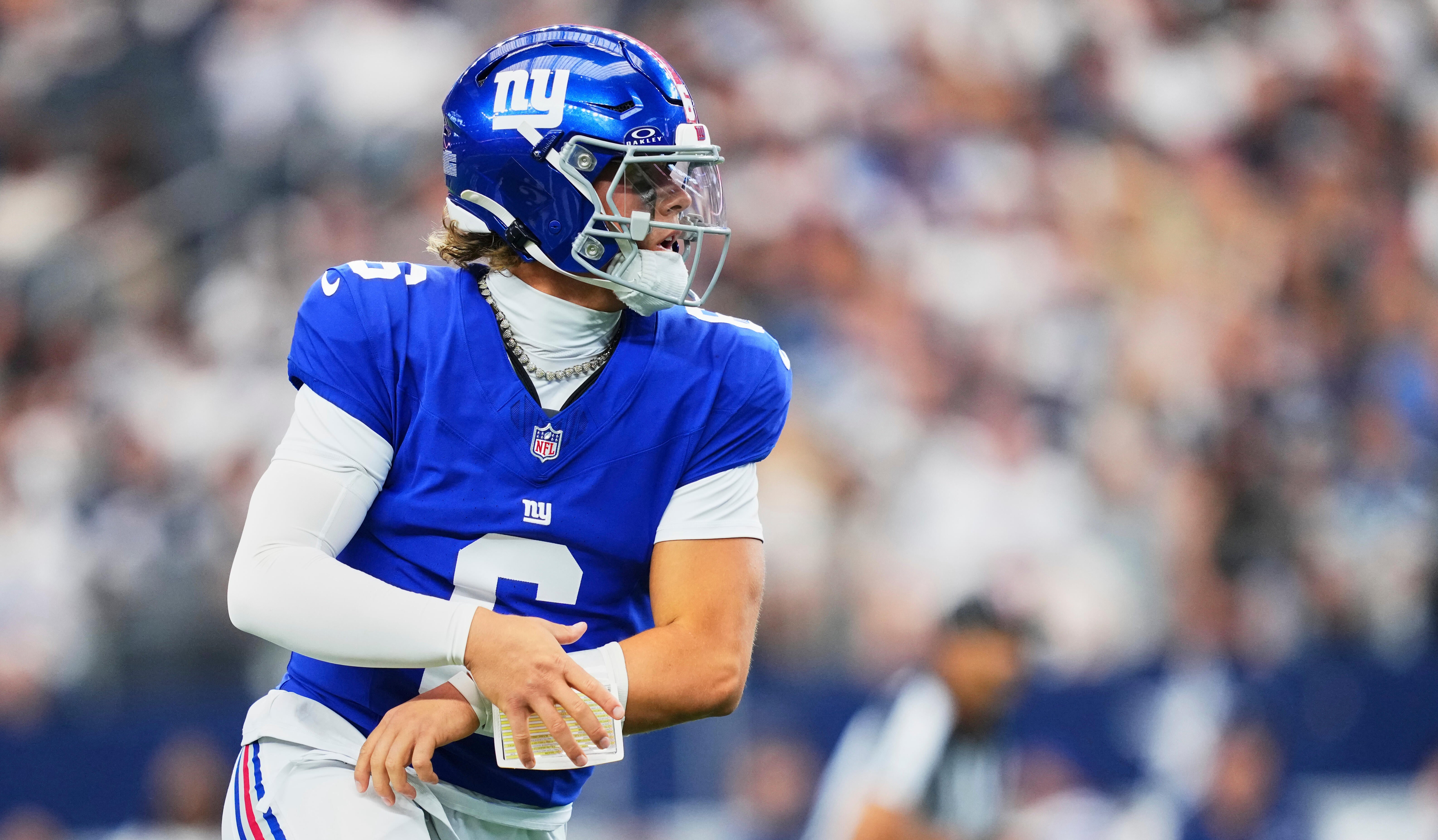 Giants to start rookie QB Jaxson Dart on Sunday against Chargers, report says - CBS New York