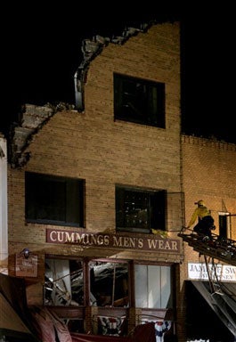 Elks Club Roof Collapse