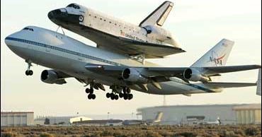 Space Shuttle Leaves Calif. Atop Jumbo Jet - CBS News