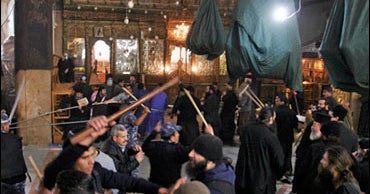 Priests Brawl At Holy Church In Bethlehem - CBS News