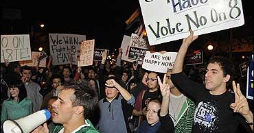 Prop. 8 Protests In West Hollywood - CBS News