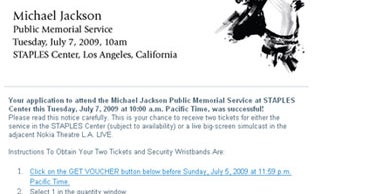 Lucky Few Score Jackson Memorial Tickets - CBS News