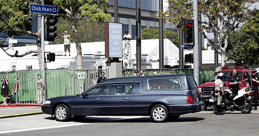 michael jackson funeral procession