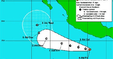 Hurricane Rick Forms off Mexican Coast - CBS News