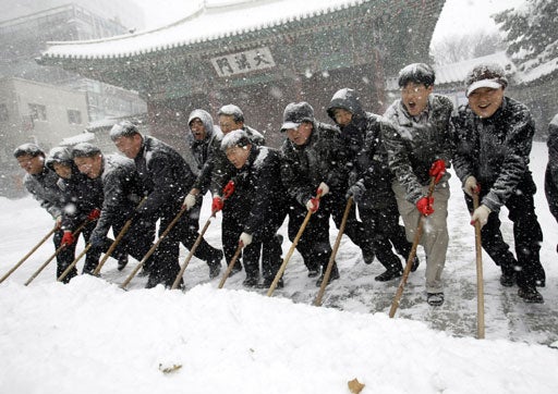Record Snow in Asia