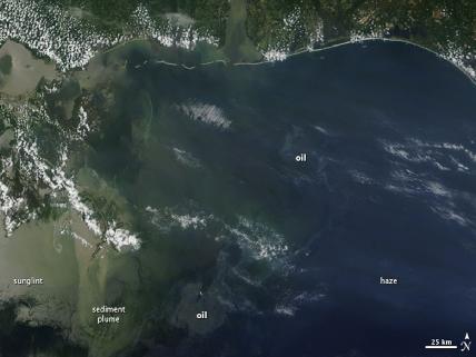 Slideshow: Tracking the Oil Spill from Space