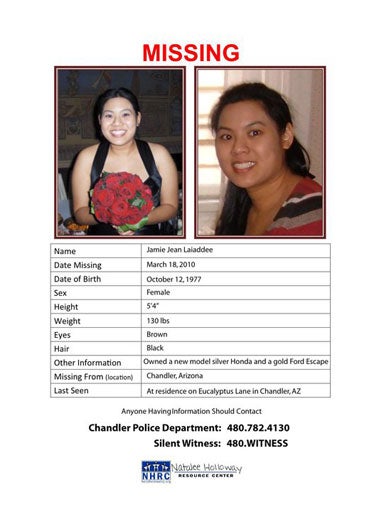 Jamie Jean Laiaddee Missing